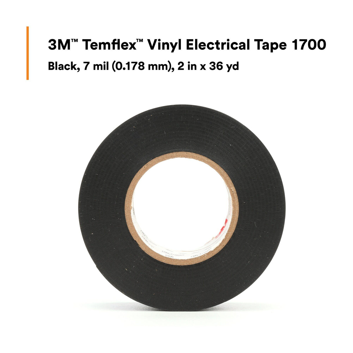 3M Temflex Vinyl Electrical Tape 1700, 2 in x 36 yd, Black – Haus of Tools