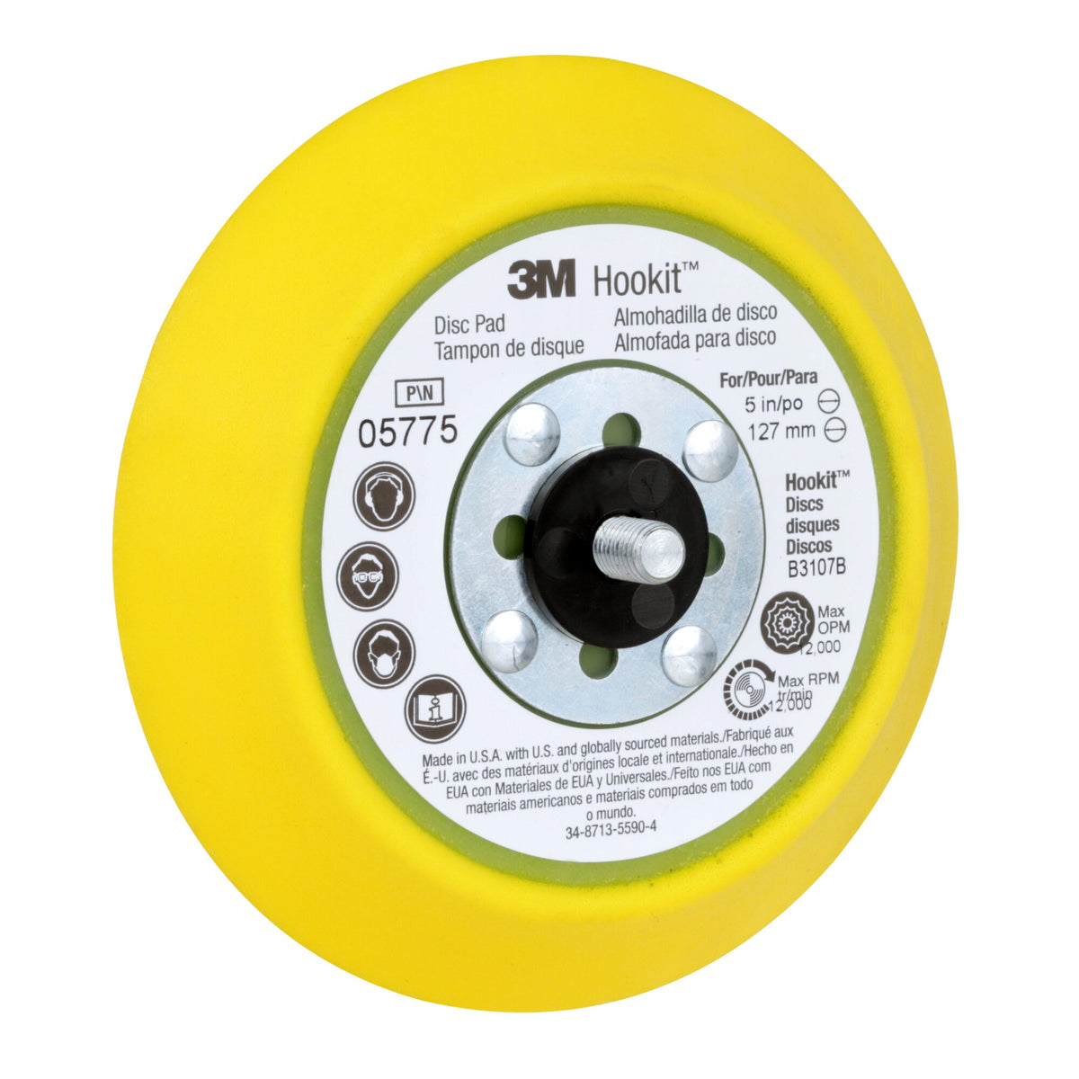 3M Hookit Disc Pad 05775, 5 in x 3/4 in 5/16-24 External – Haus of Tools