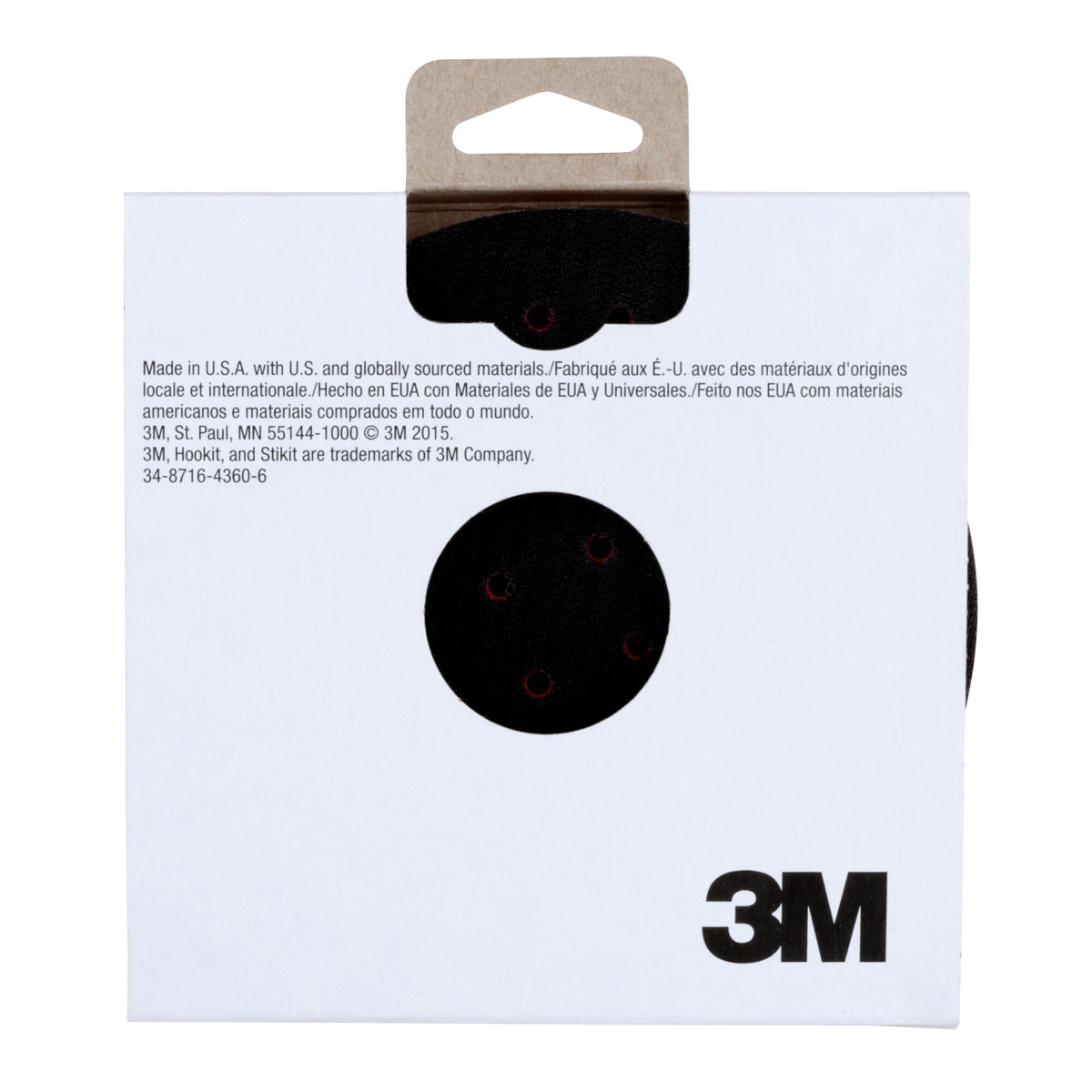 3M Xtract Low Profile Back-up Pad, 20356, 6 in x 3/8 in x 5/16 in-24 E ...