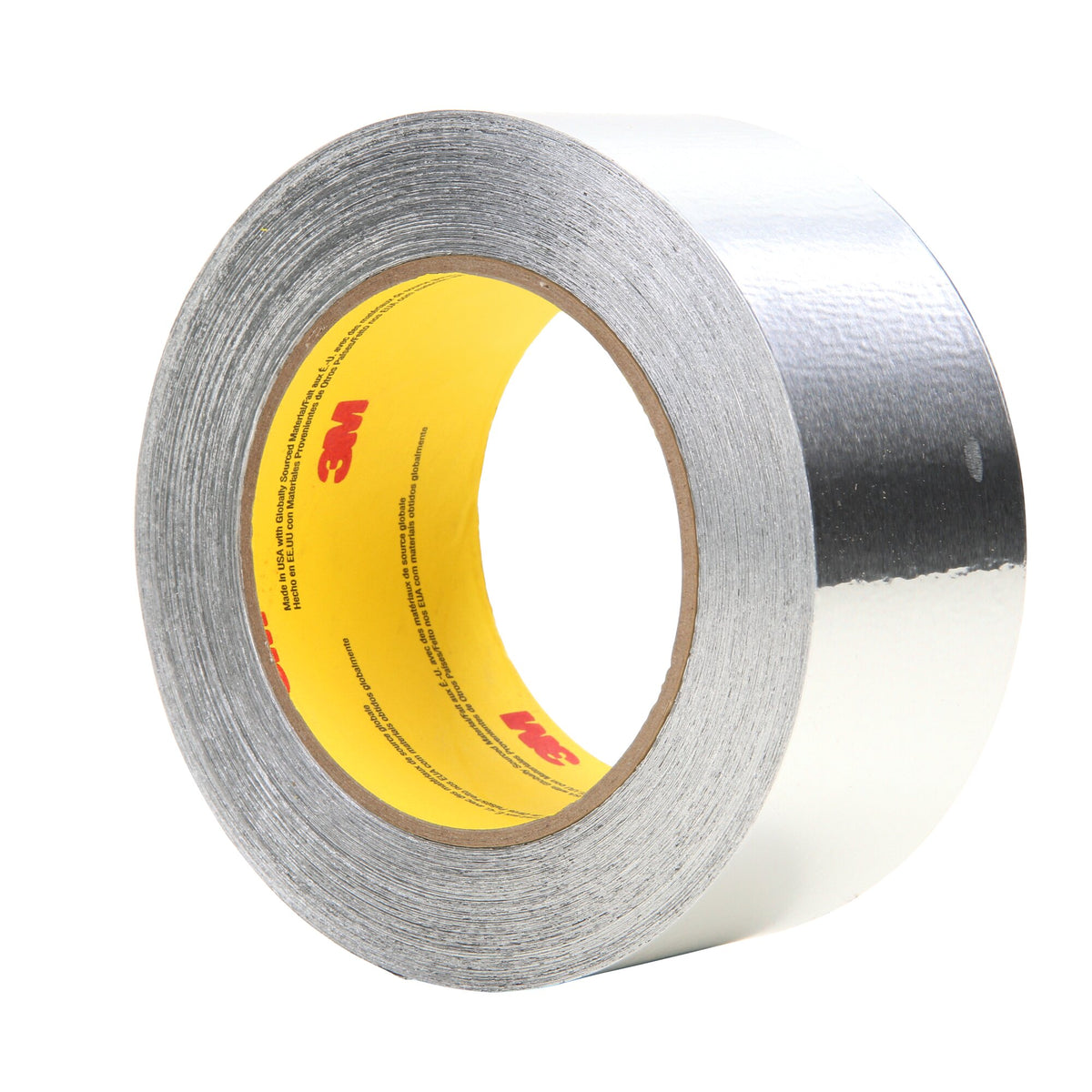3M Aluminum Foil Tape 425, Silver, 2 in x 60 yd, 4.6 mil, 24 rolls per ...