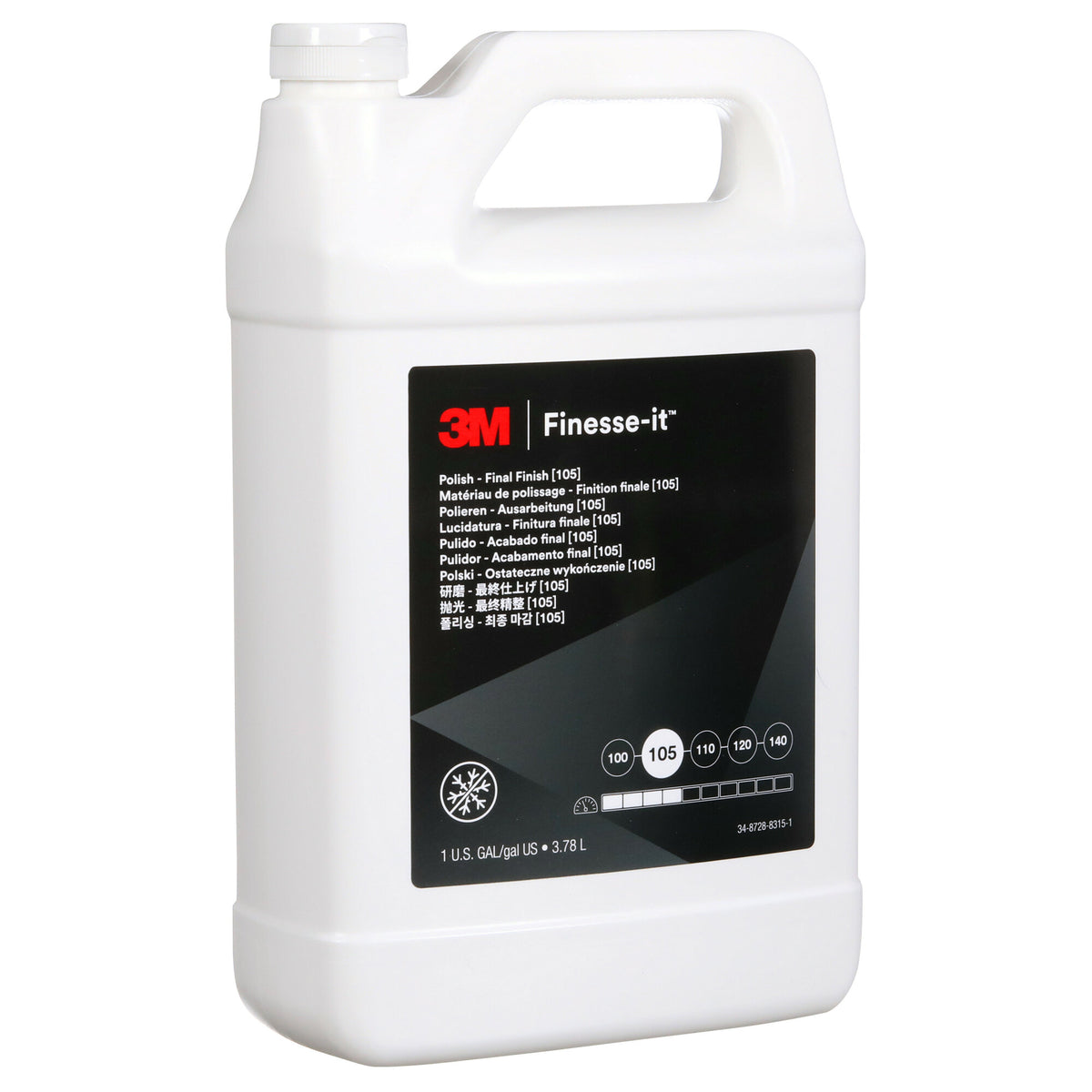 3M Finesse-it Polish Standard Series, 82878, Final Finish (105), Gray ...