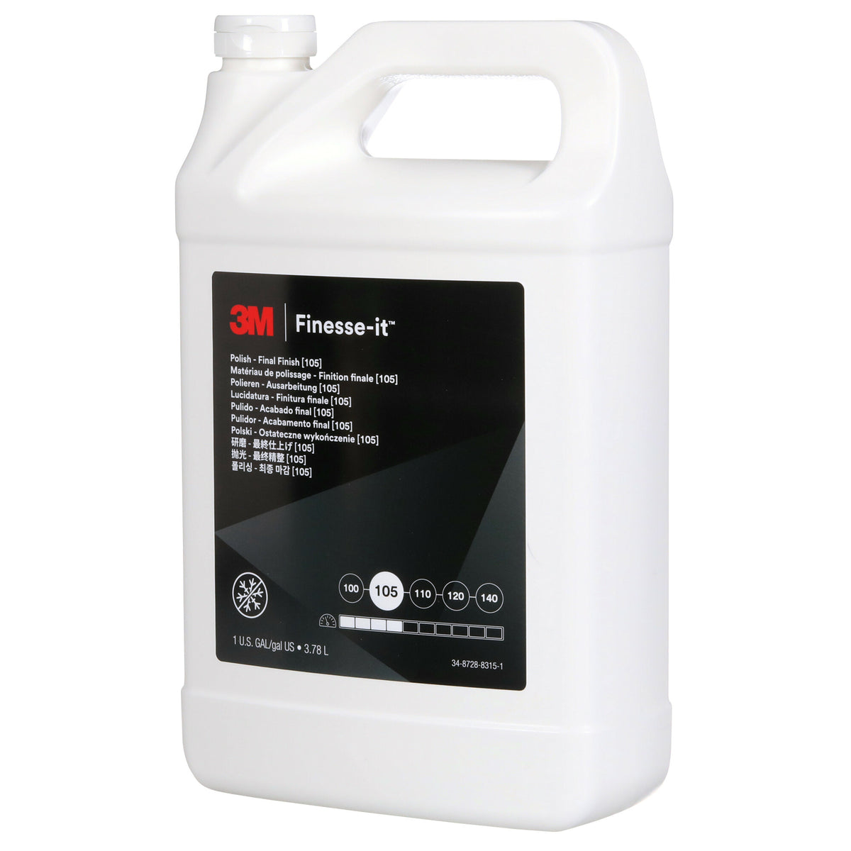 3M Finesse-it Polish Standard Series, 82878, Final Finish (105), Gray ...