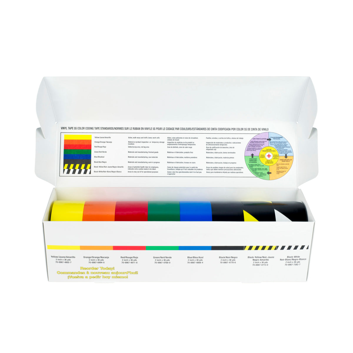 3M Vinyl Tape Safety and 5S Color Coding Pack – Haus of Tools