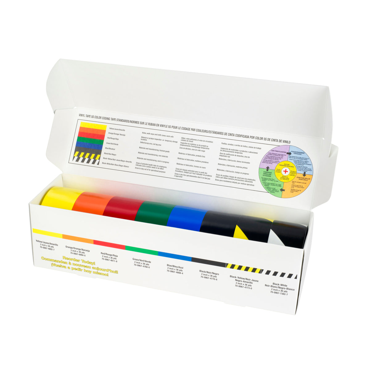 3M Vinyl Tape Safety and 5S Color Coding Pack – Haus of Tools
