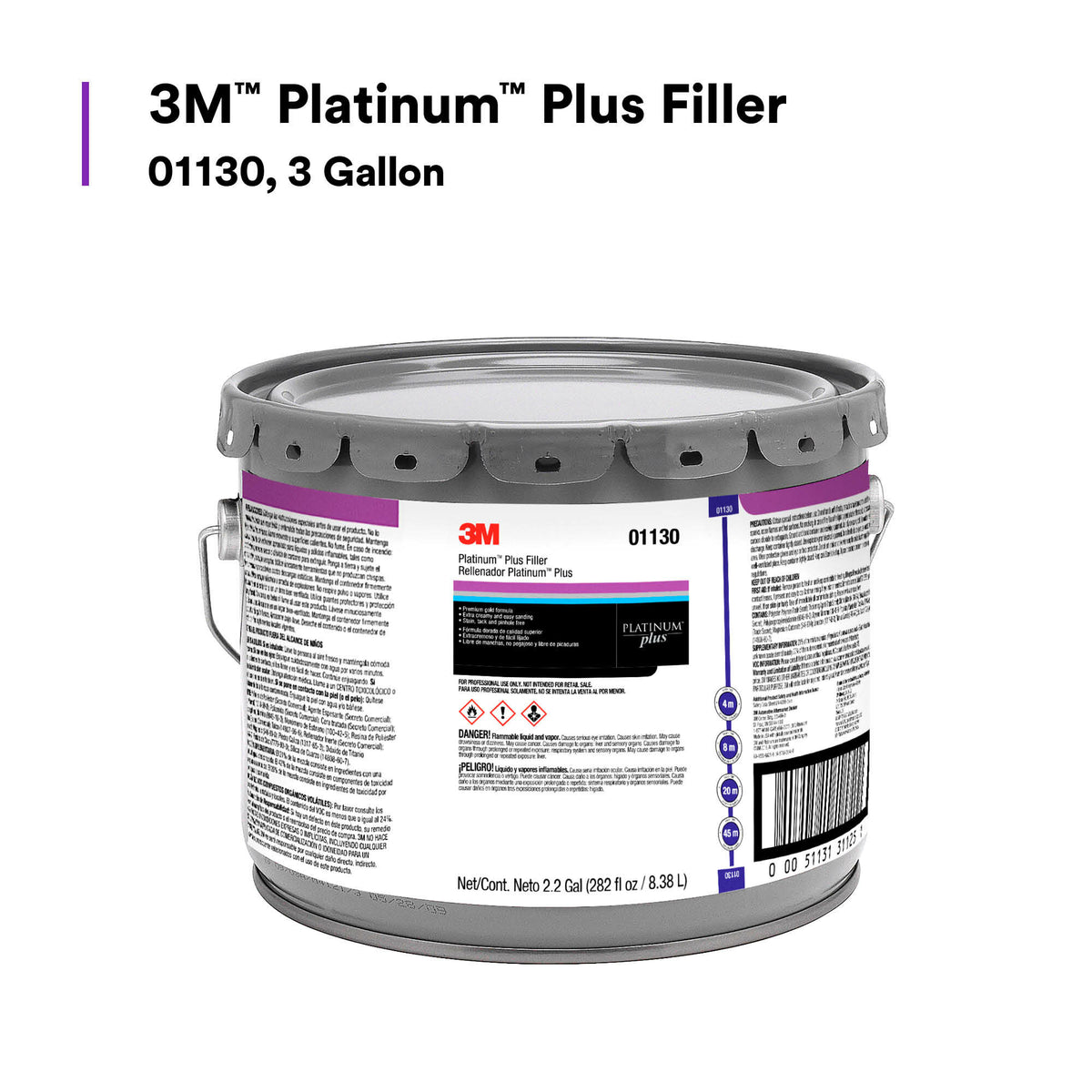 3M Platinum Plus Filler 01130, 3 Gallon – Haus of Tools