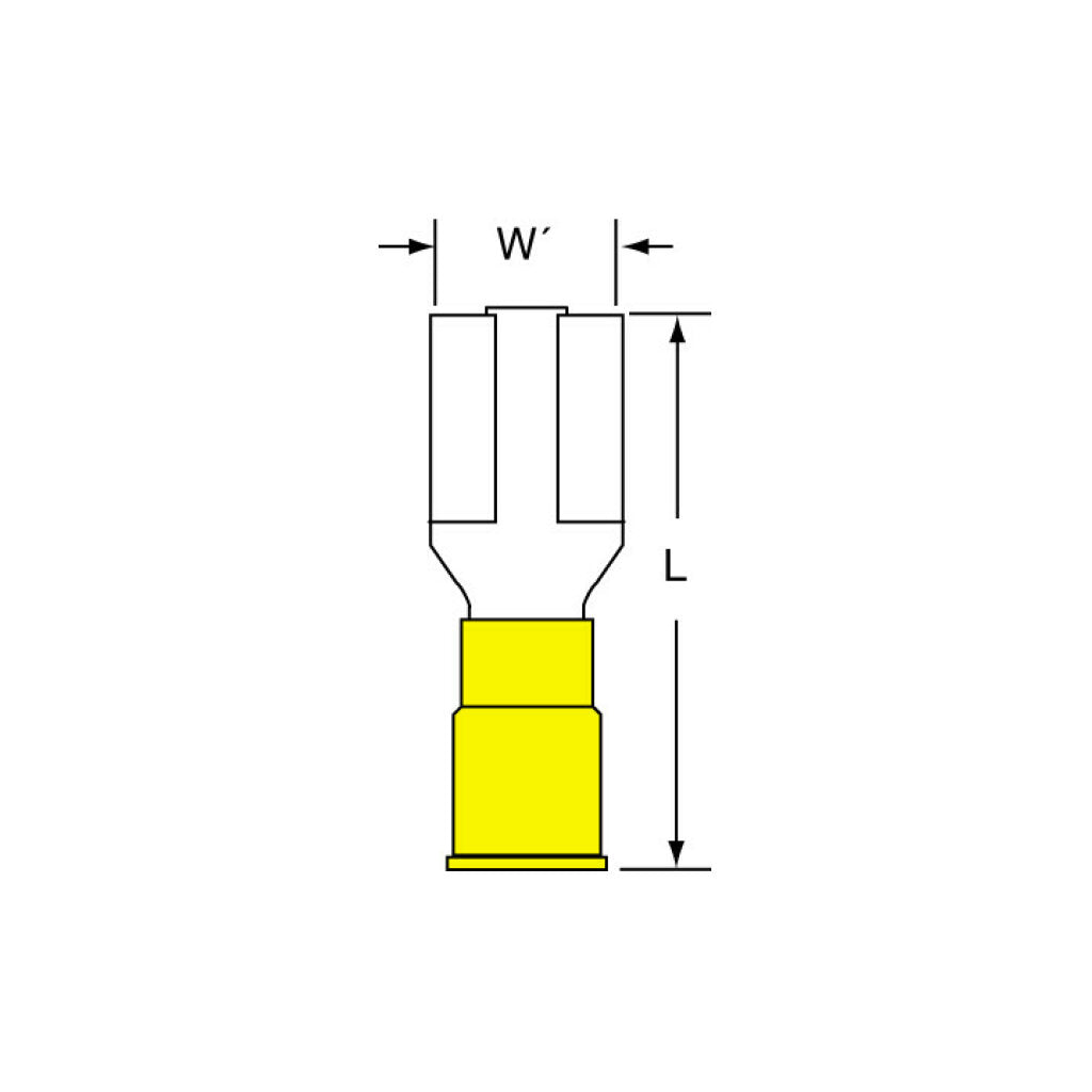 3M Vinyl Insulated Butted Seam Female Disconnect, 73F-375-50-P – Haus ...