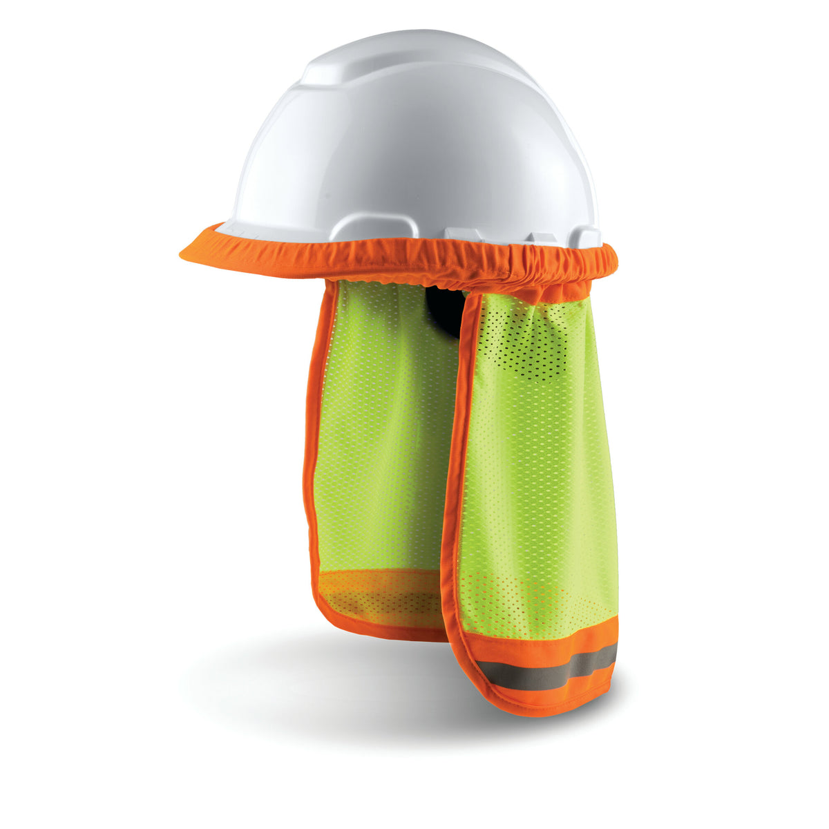 3M Reflective Clothing Hard Hat Sun Shade, 94800H1-DC, Hi-Viz Yellow ...