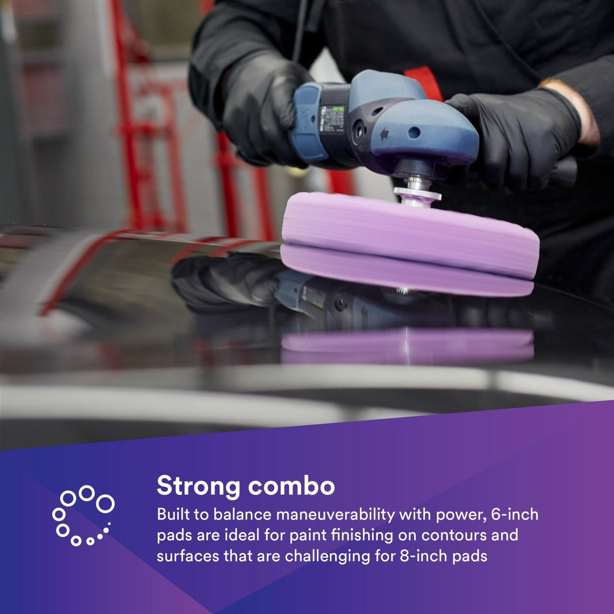 3M Perfect-It 1-Step Foam Finishing Pad, 33035, 8 in, Quick Connect ...