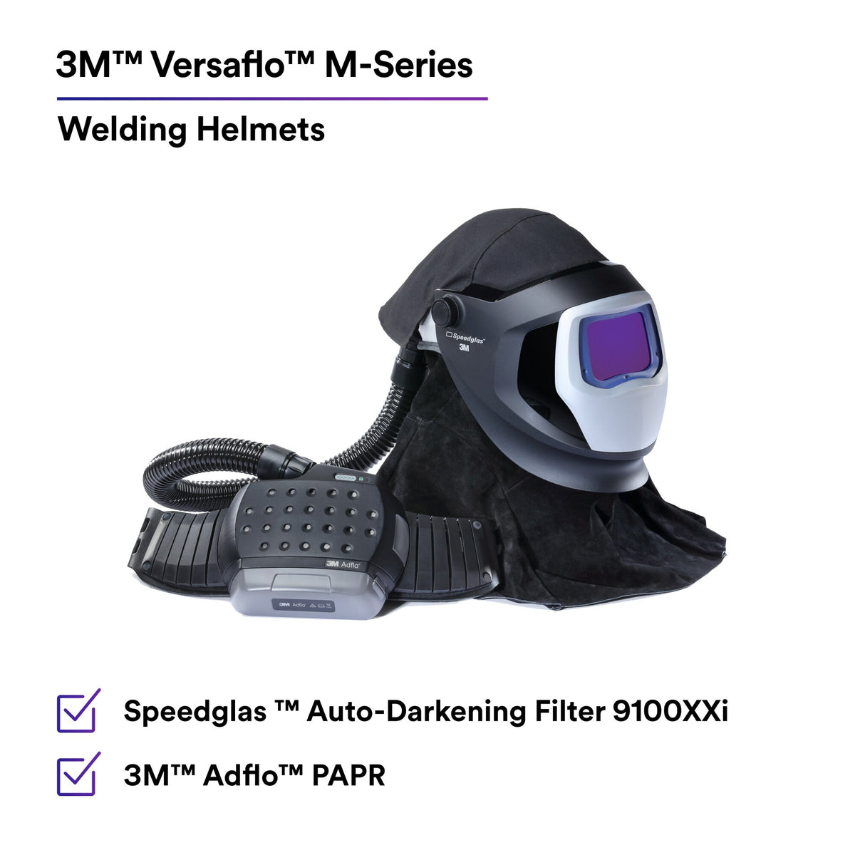 3M Adflo PAPR and Versaflo M-Series Helmet Kit Speedglas WeldingShield ...