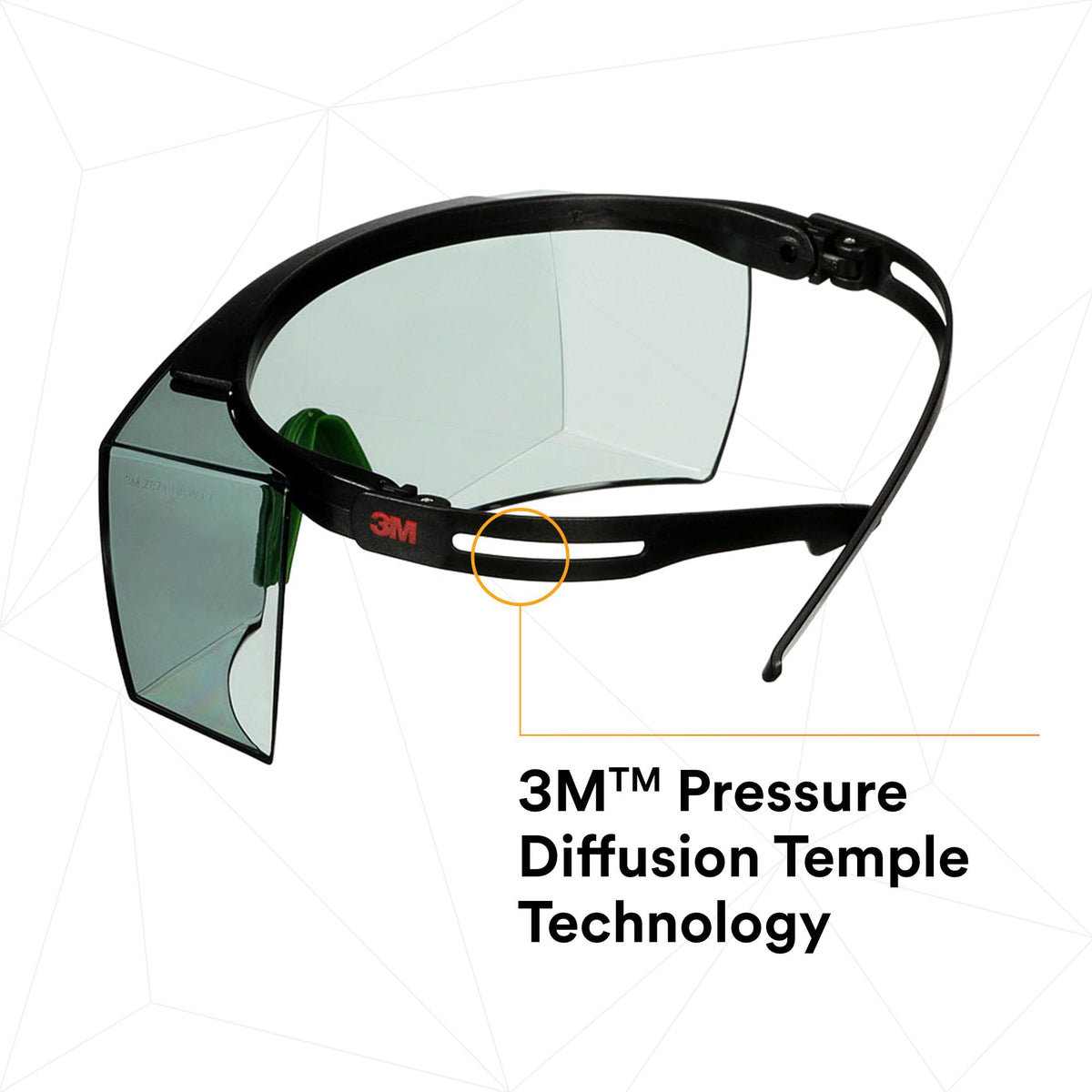 3M SecureFit 3700 Series SF3717AS-BLK, Black Temples – Haus of Tools