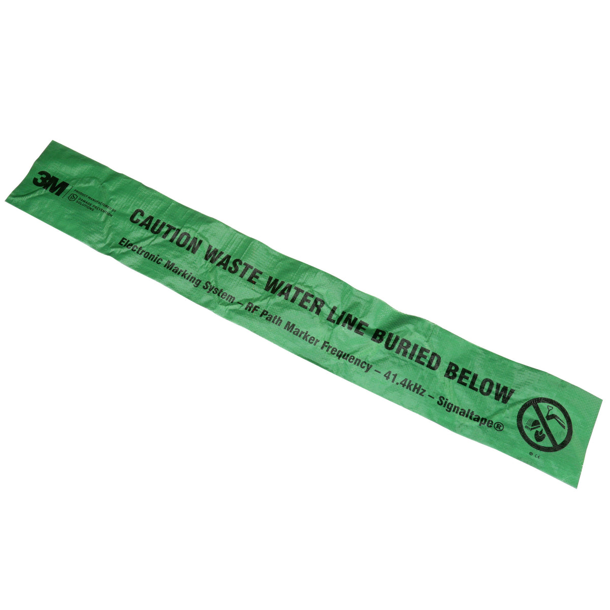 3M Electronic Marking System (EMS) Warning Tape 7904-XT, Green, 6 in ...