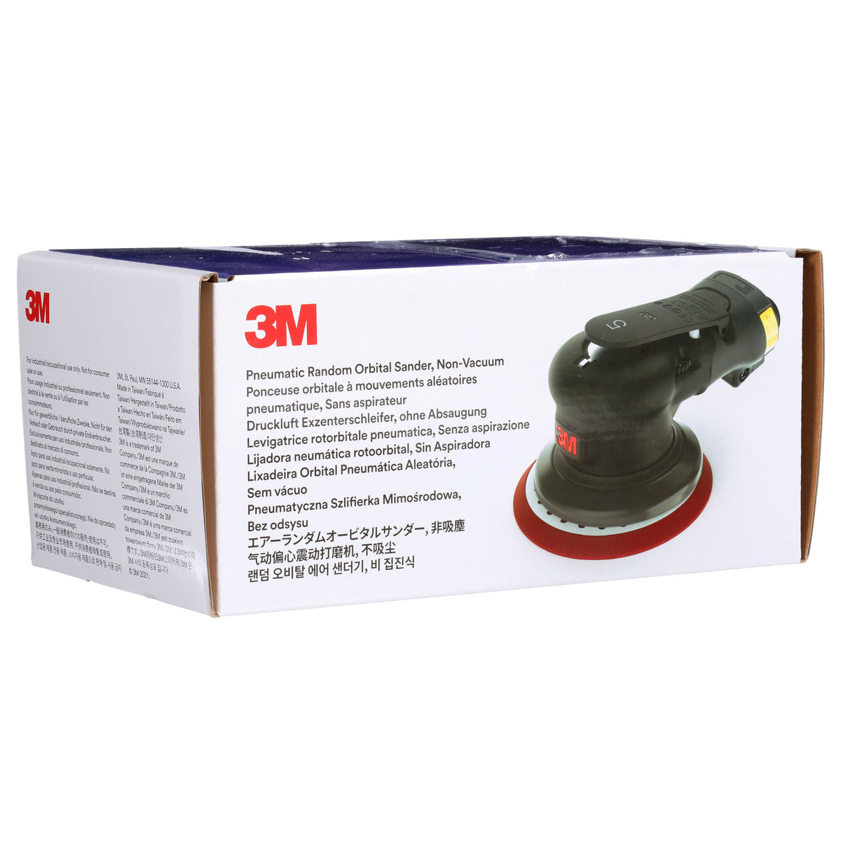 3M Pneumatic Random Orbital Sander, 88951, 6 in, Non-Vacuum, 5/16 inOr ...