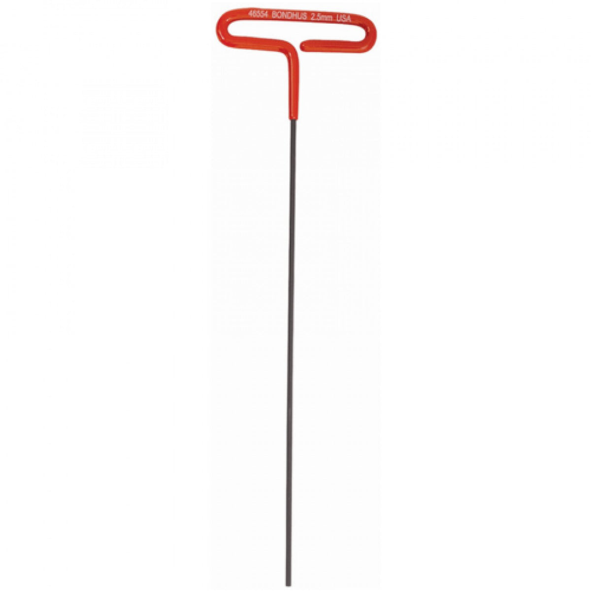 Bondhus 46554 2.5mm x 9" Hex Tip Cushion Grip Loop T-Handle with ProGu ...