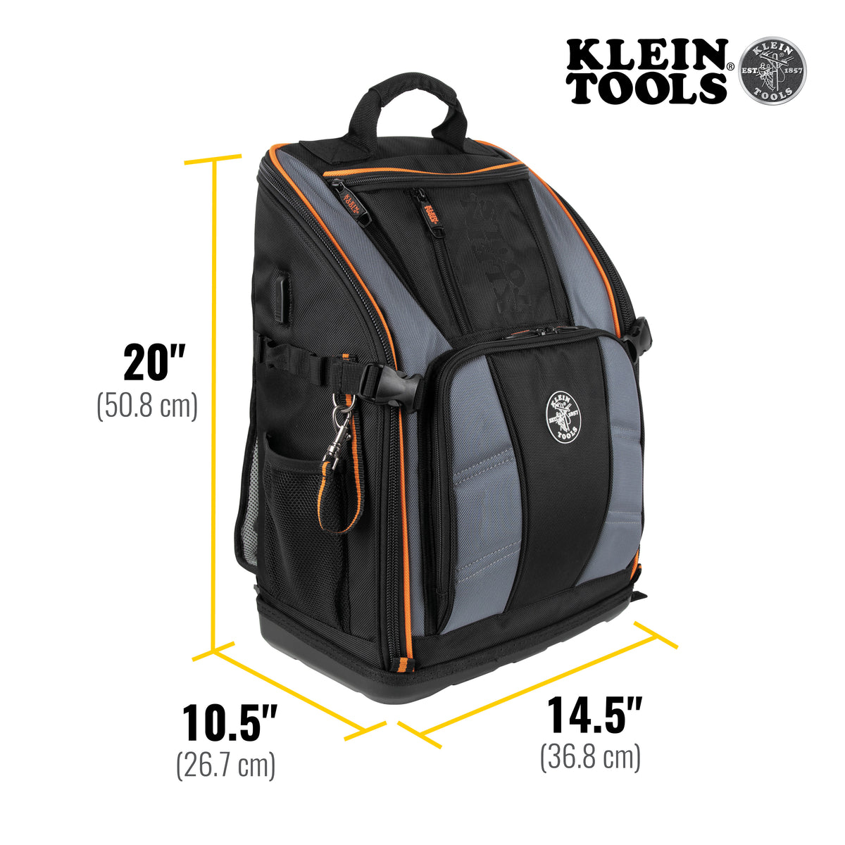 Klein Tools 62482 Tradesman Pro Tool Station Tool Bag Backpack, 27 Poc ...