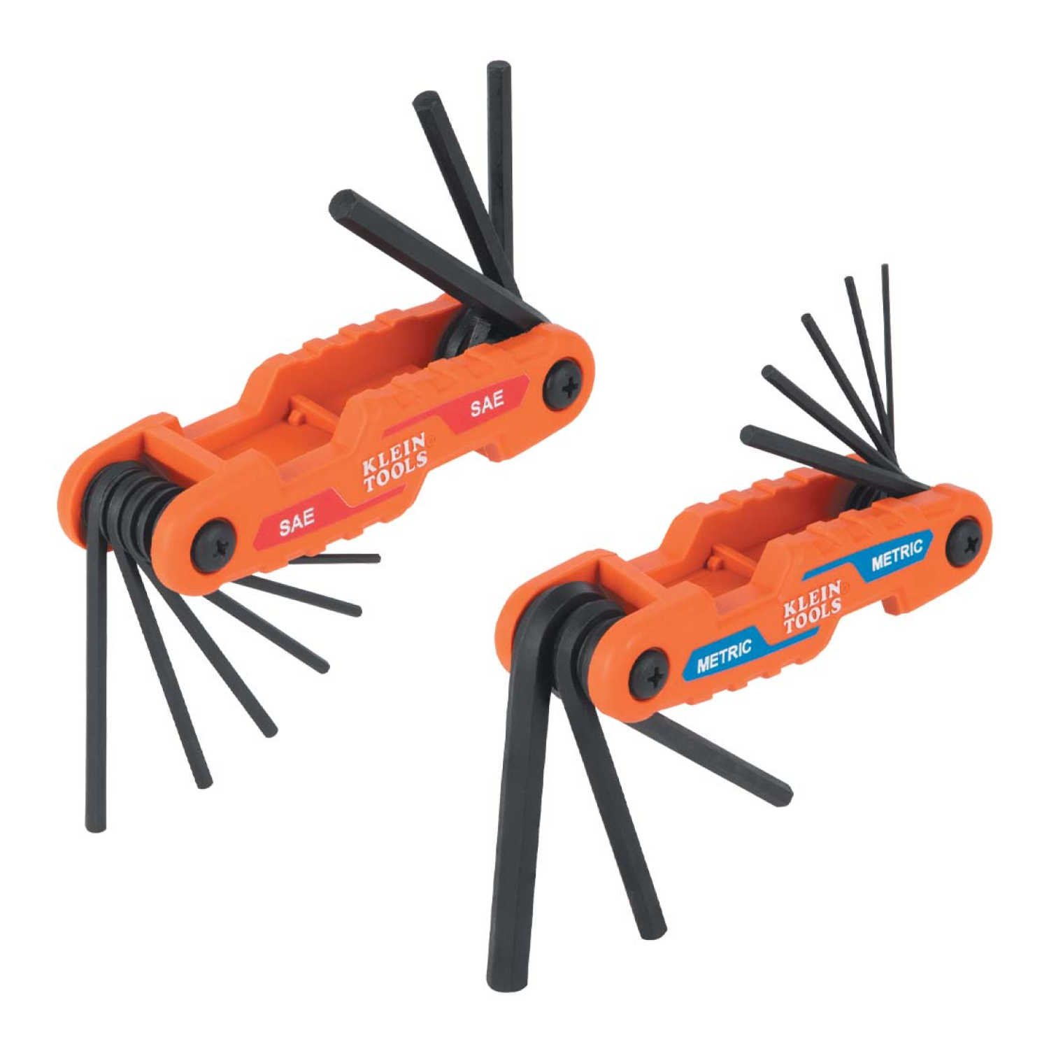 Klein Tools 70542 Compact Folding Hex Key Set, SAE and Metric, 17 Pc ...