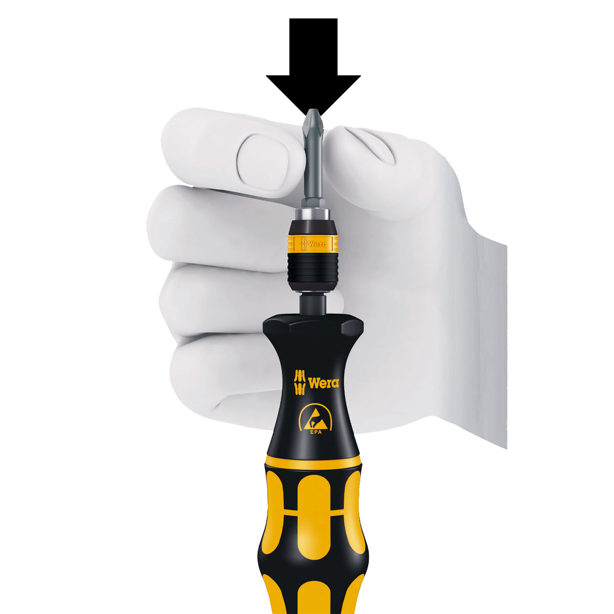 Wera 813 R ESD Bitholding screwdriver, non-magnetic, 1/4" x 90 mm ...