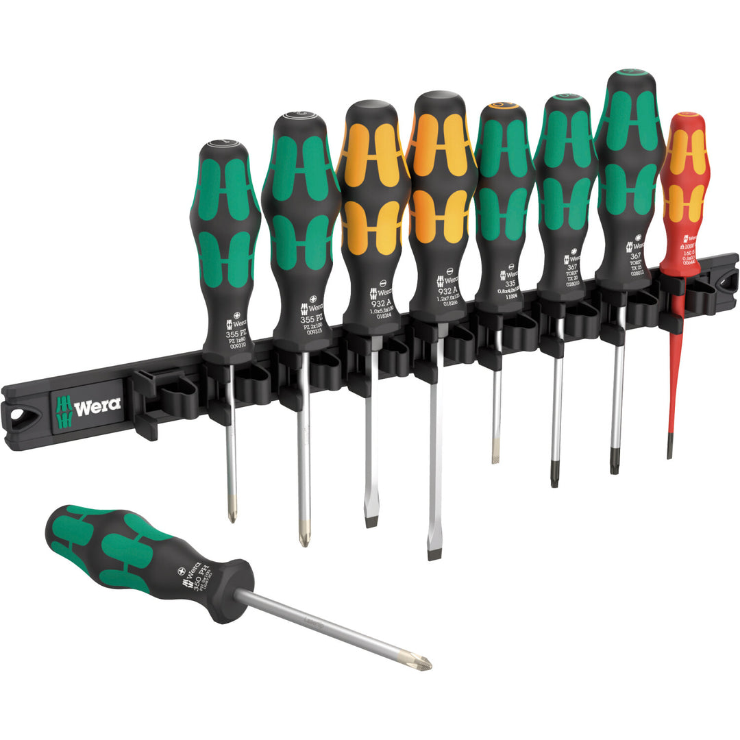 Wera 9650 Magnetic rail Kraftform screwdriver set Haus of Tools
