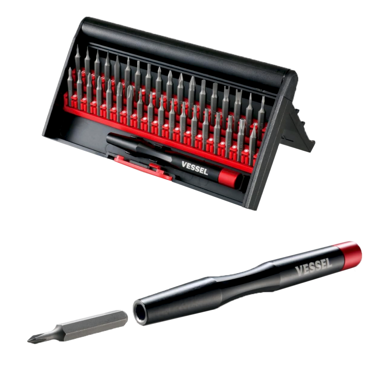 Vessel Tools 9836 Precision Screwdriver & Interchangeable Bit Set, 36 ...
