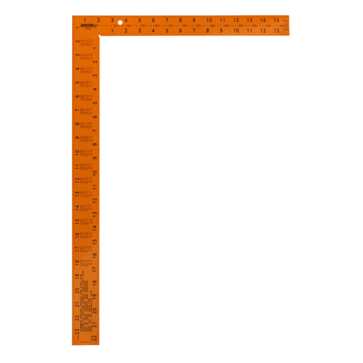 Johnson CS9-O 16" x 24" Easy-Read Steel Framing Square – Haus of Tools