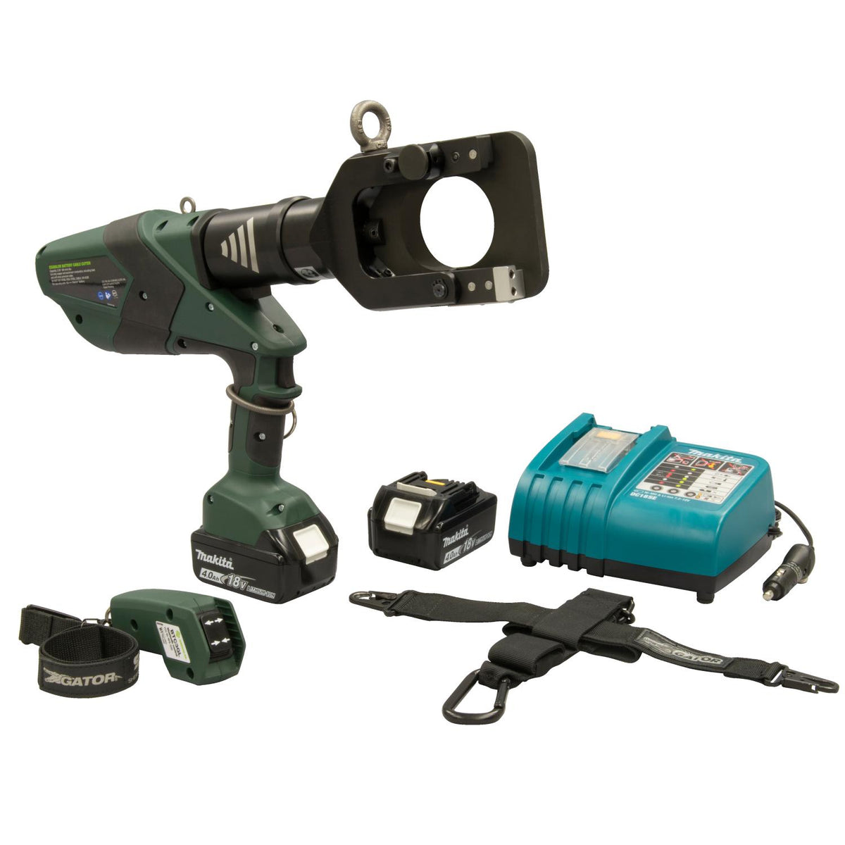Greenlee ESG65LXR12 Gator Guillotine Remote Cable Cutter, 65 mm, 12V C ...