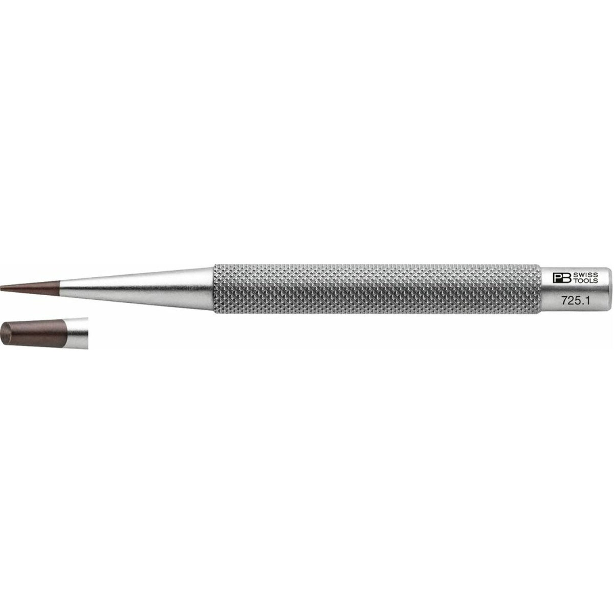 PB Swiss Tools PB 725.1 Knurled Nail Punches w/ Concave Tip, 1 mm ...