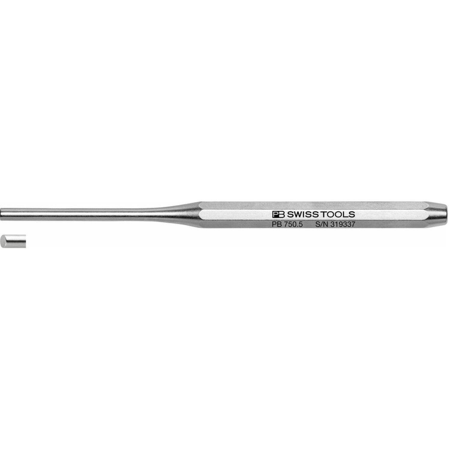 PB Swiss Tools PB 750.5 Parallel Pin Punch with Octagonal Shaft, 10 mm ...