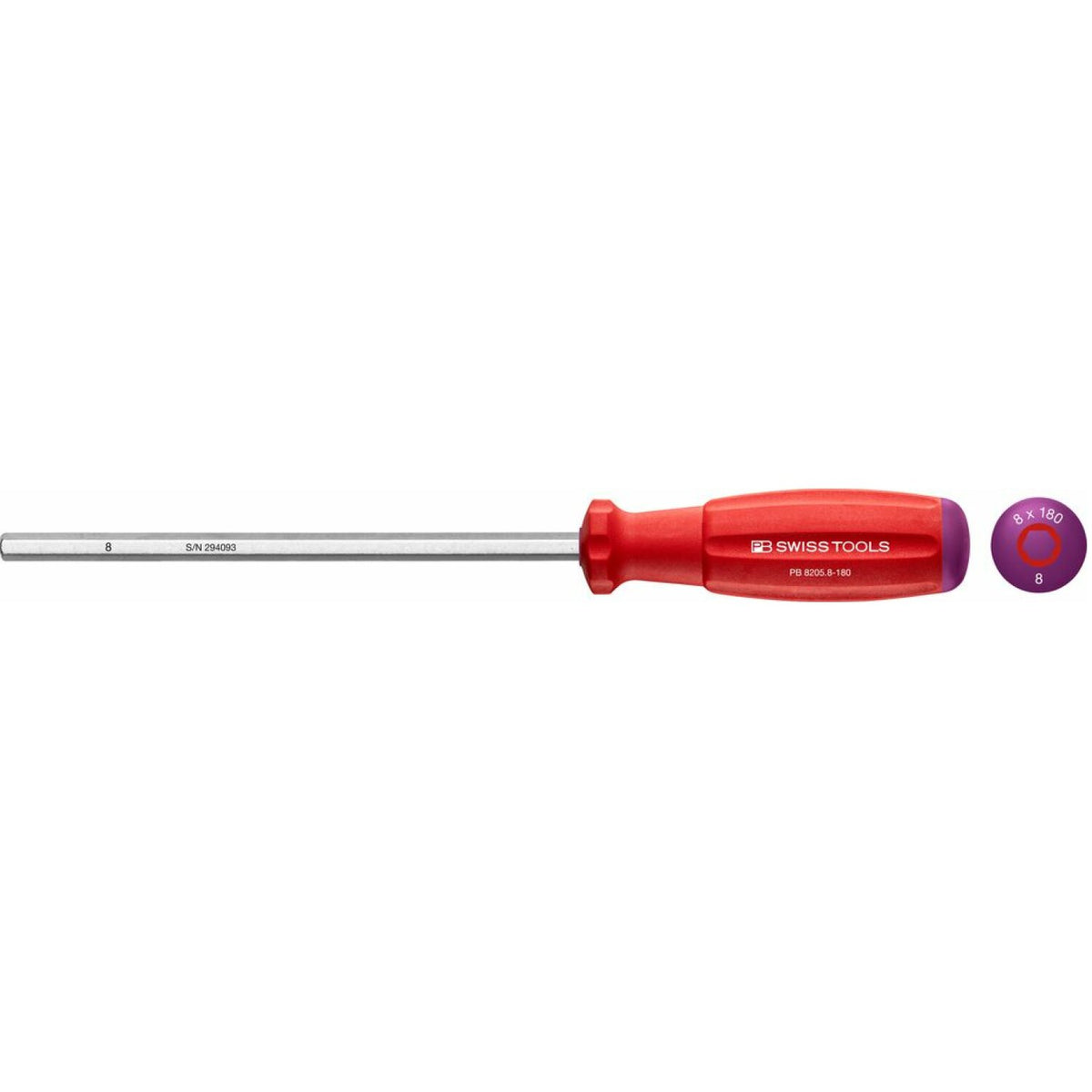 PB Swiss Tools PB 8205.8-180 SwissGrip Screwdrivers, Hex 8 mm – Haus of ...