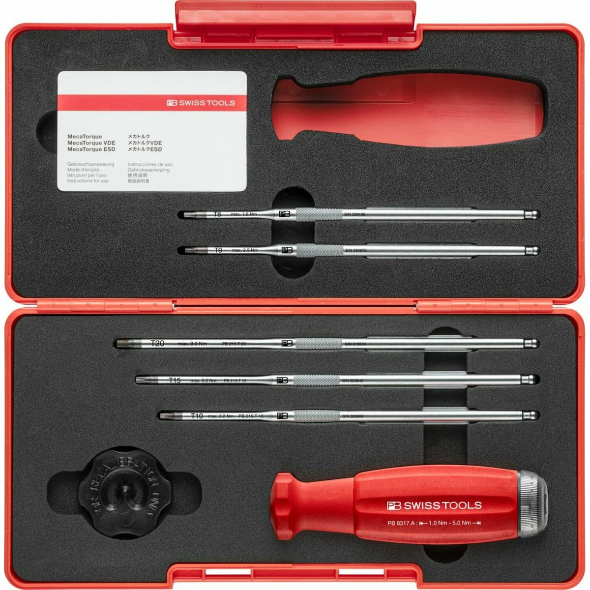 PB Swiss Tools PB 8321.Set A3 MecaTorque, Torque Screwdriver With Anal ...