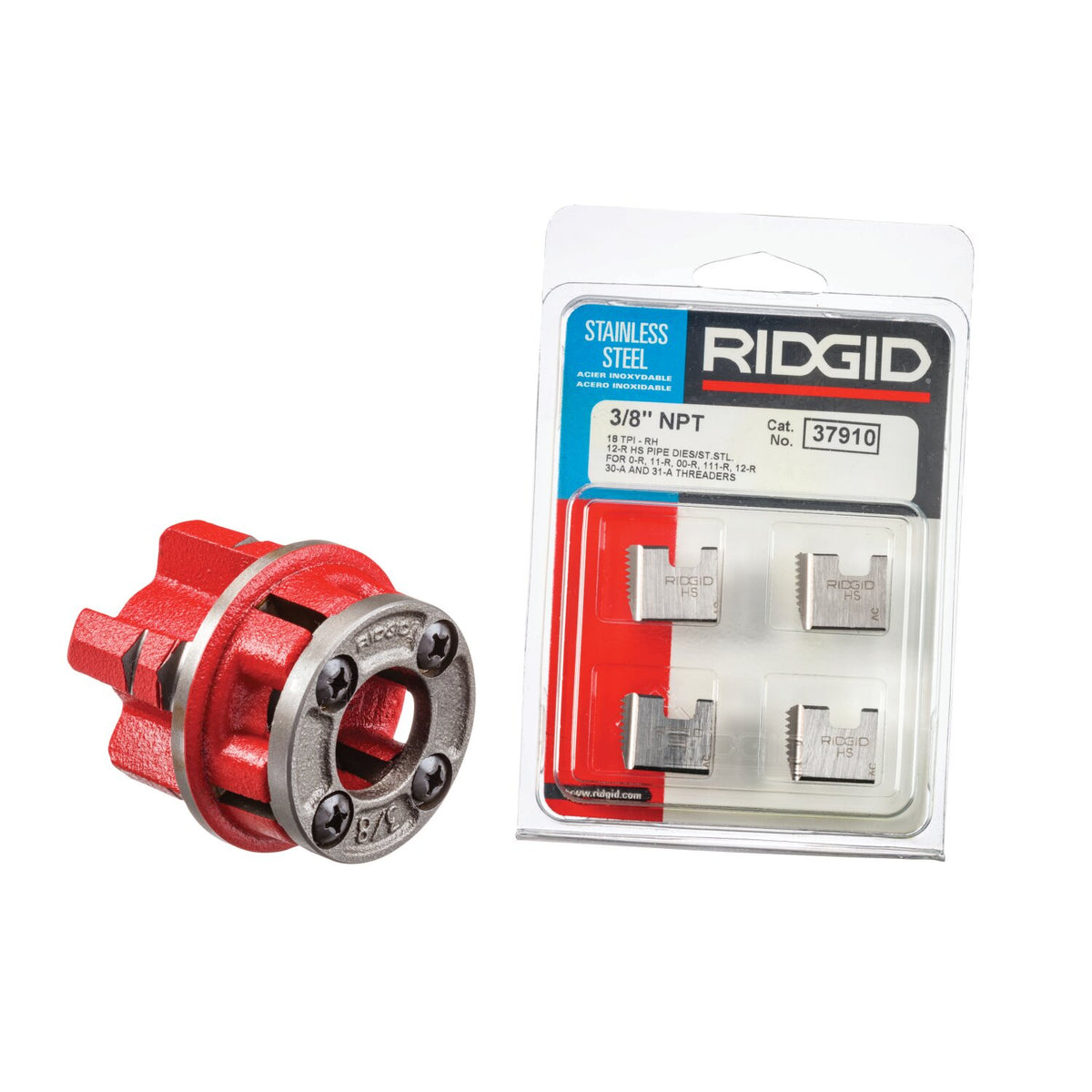 Ridgid 37140 3/8" High-Speed for Stainless Steel Die Head – Haus of Tools