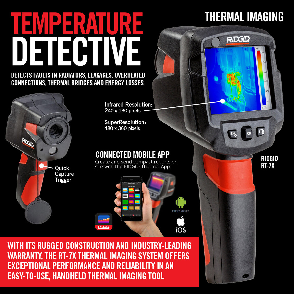 Ridgid 57523 Thermal Camera RT-7x Wi-Fi – Haus of Tools