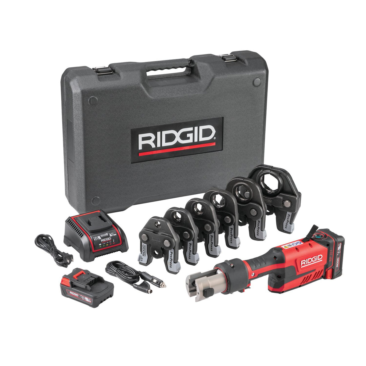 Ridgid 67178 RP 351 Battery Kit W/ ProPress Jaws (1/2" - 2") – Haus of ...