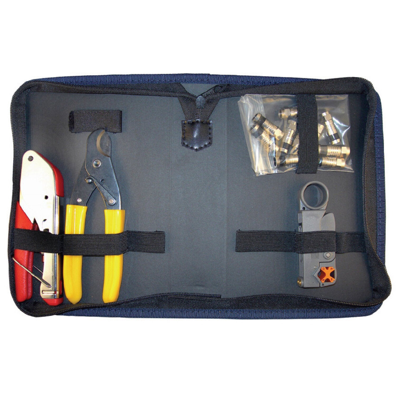 Platinum Tools 90135 Termination Kit — Coax Compression F-Connector, B ...