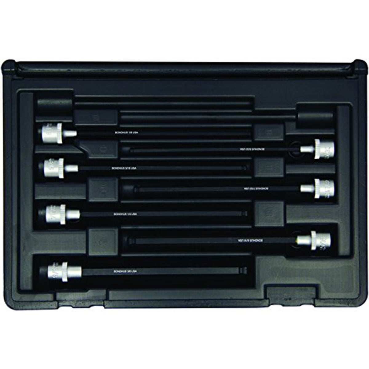 Bondhus 30845 Socket Ball End Bit Tool Set with Sockets, 6", 7 Piece ...