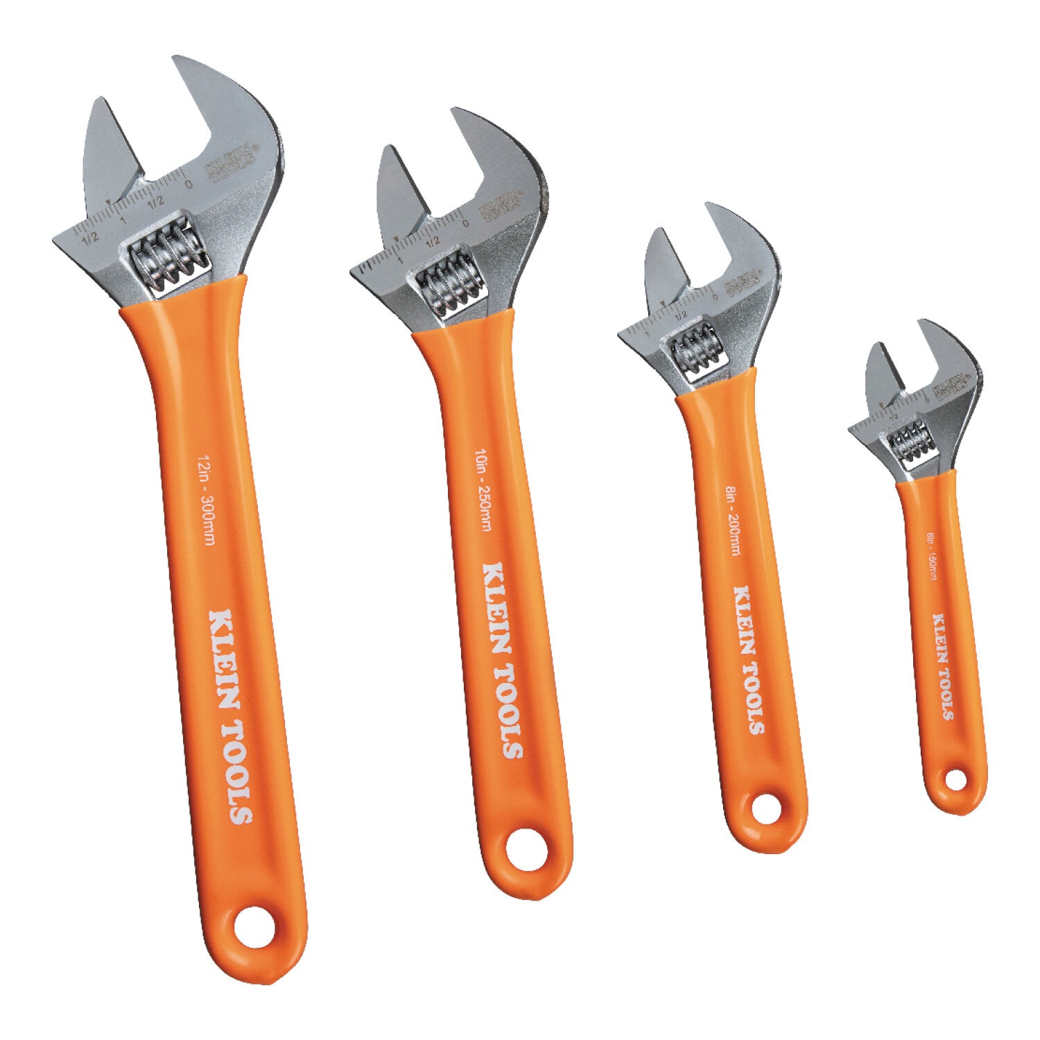 Klein Tools D5074 Extra-Capacity Adjustable Wrenches, 4 Pc. – Haus of Tools