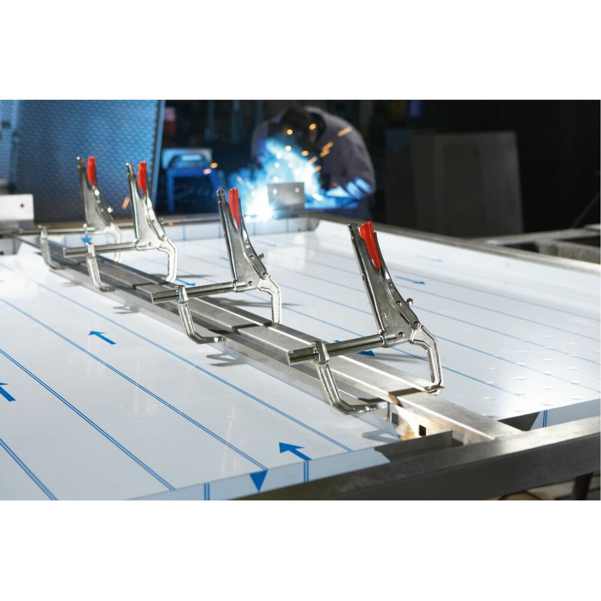 Bessey SG5-DR Clamp, SuperGrip deep reach, 4 1/2 In. x 3 In. Throat, 3 ...