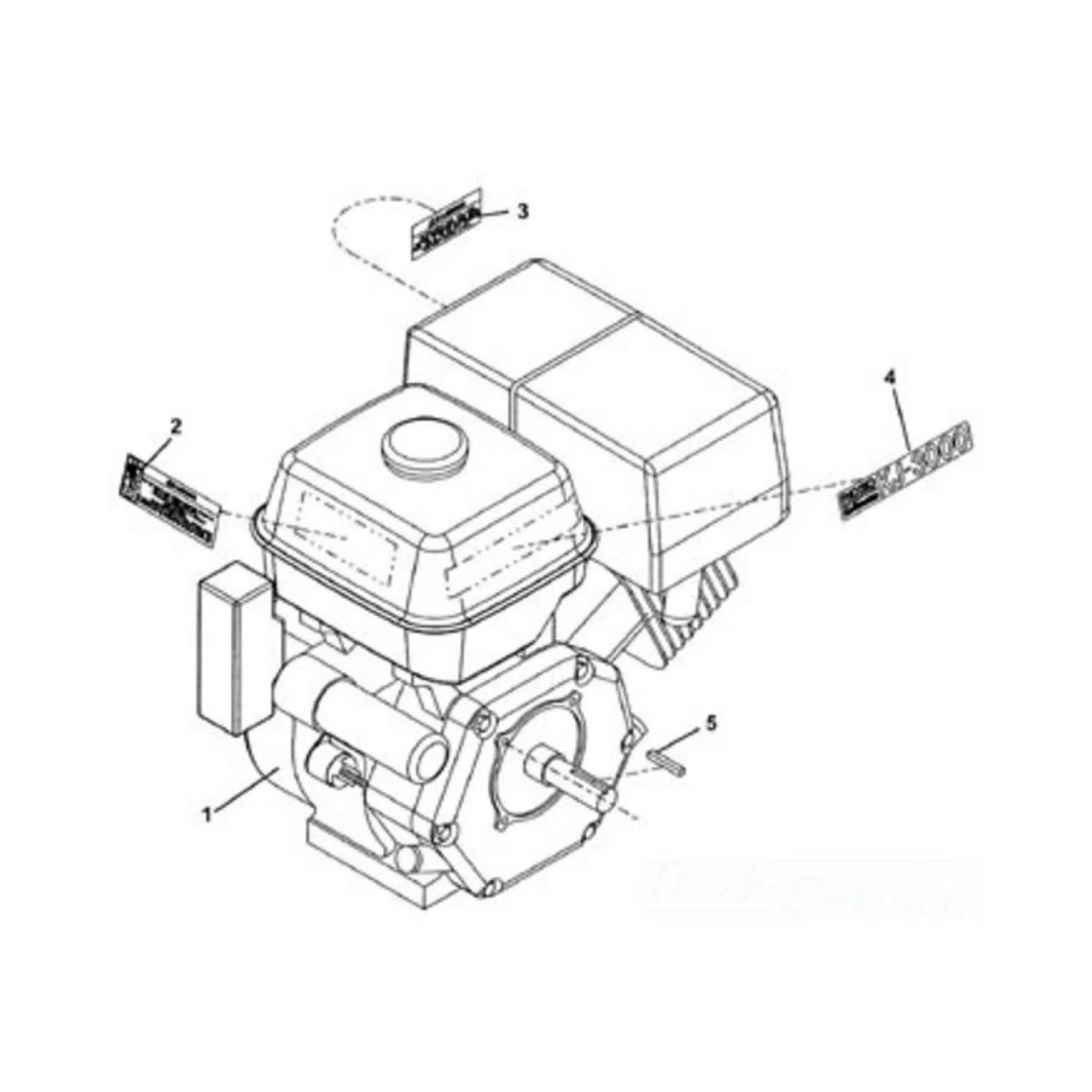 Ridgid 66097 Gas Engine, 13 HP Electric Start for Use with Model KJ-30 ...