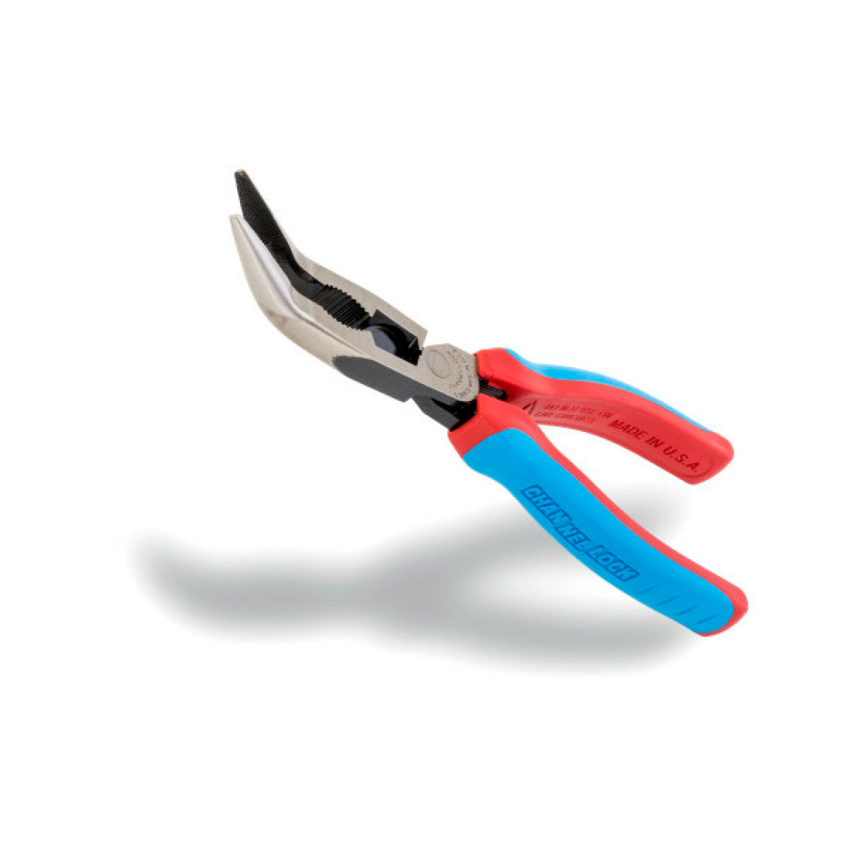 Channellock 388CB 8-inch Code Blue XLT Combination Bent Long Nose Plie ...