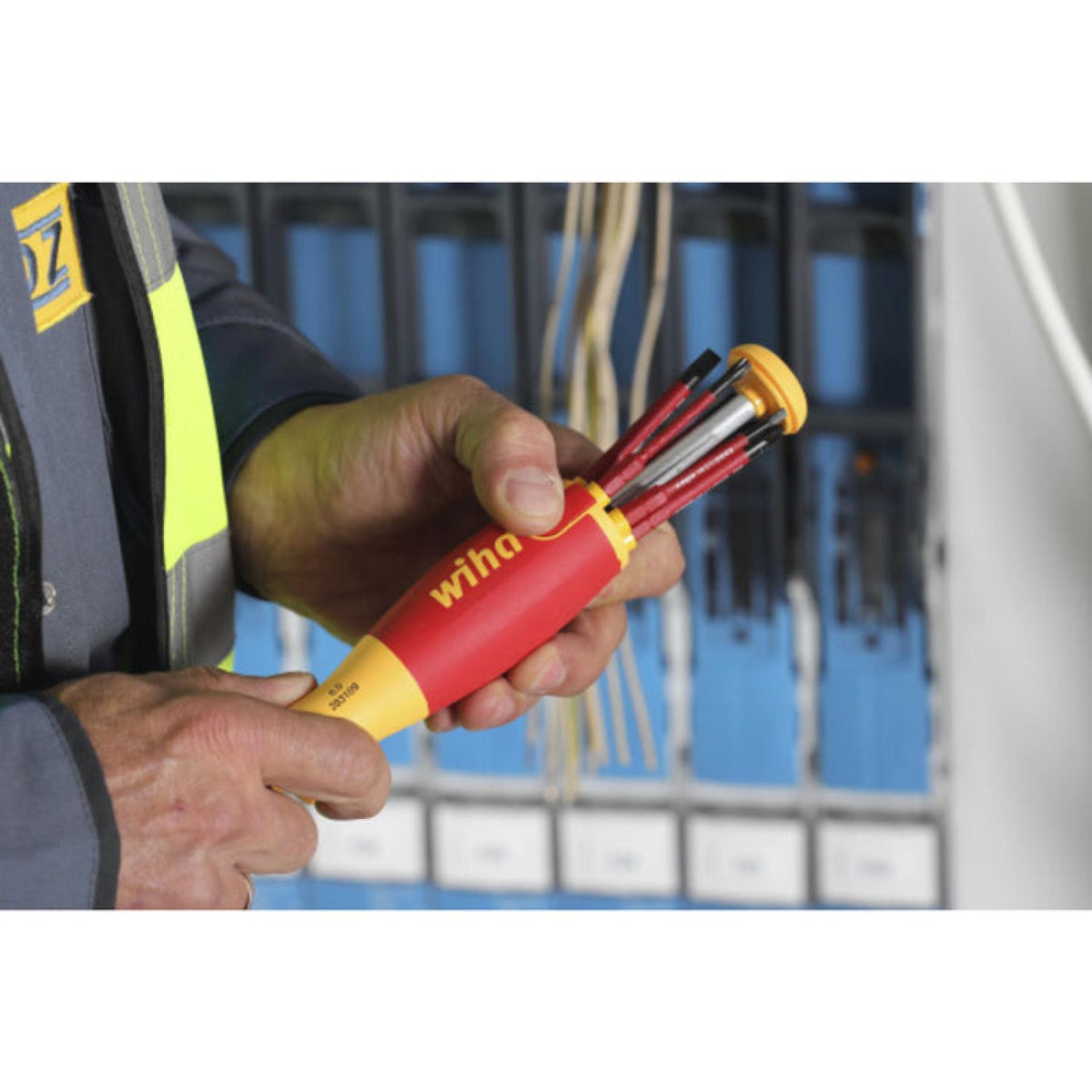 Wiha Tools 28393 Insulated 6-in-1 Ultra Driver SlimLine Slotted & Phil ...