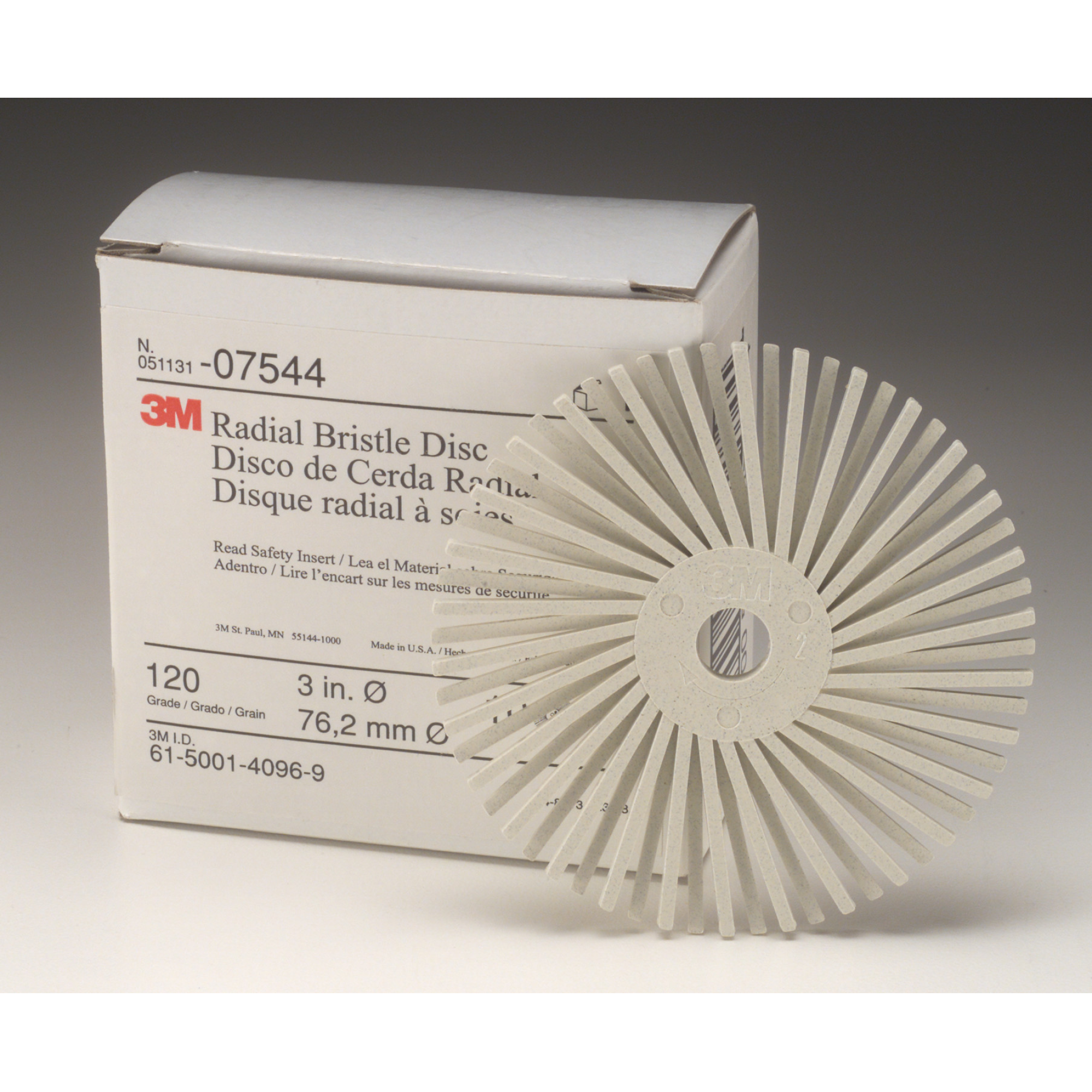 Scotch-Brite Radial Bristle Disc, 3/4 in x 1/16 in 400, 48/Carton ...