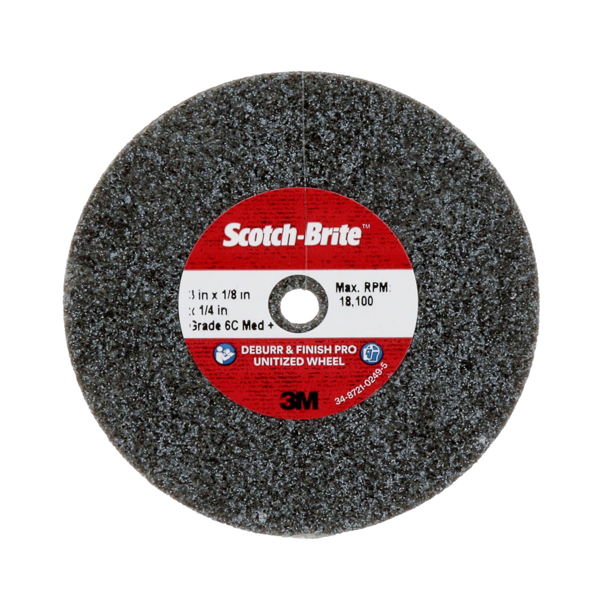 Scotch-Brite Deburr & Finish Pro Unitized Wheel, DP-UW, 6C Medium+ ...