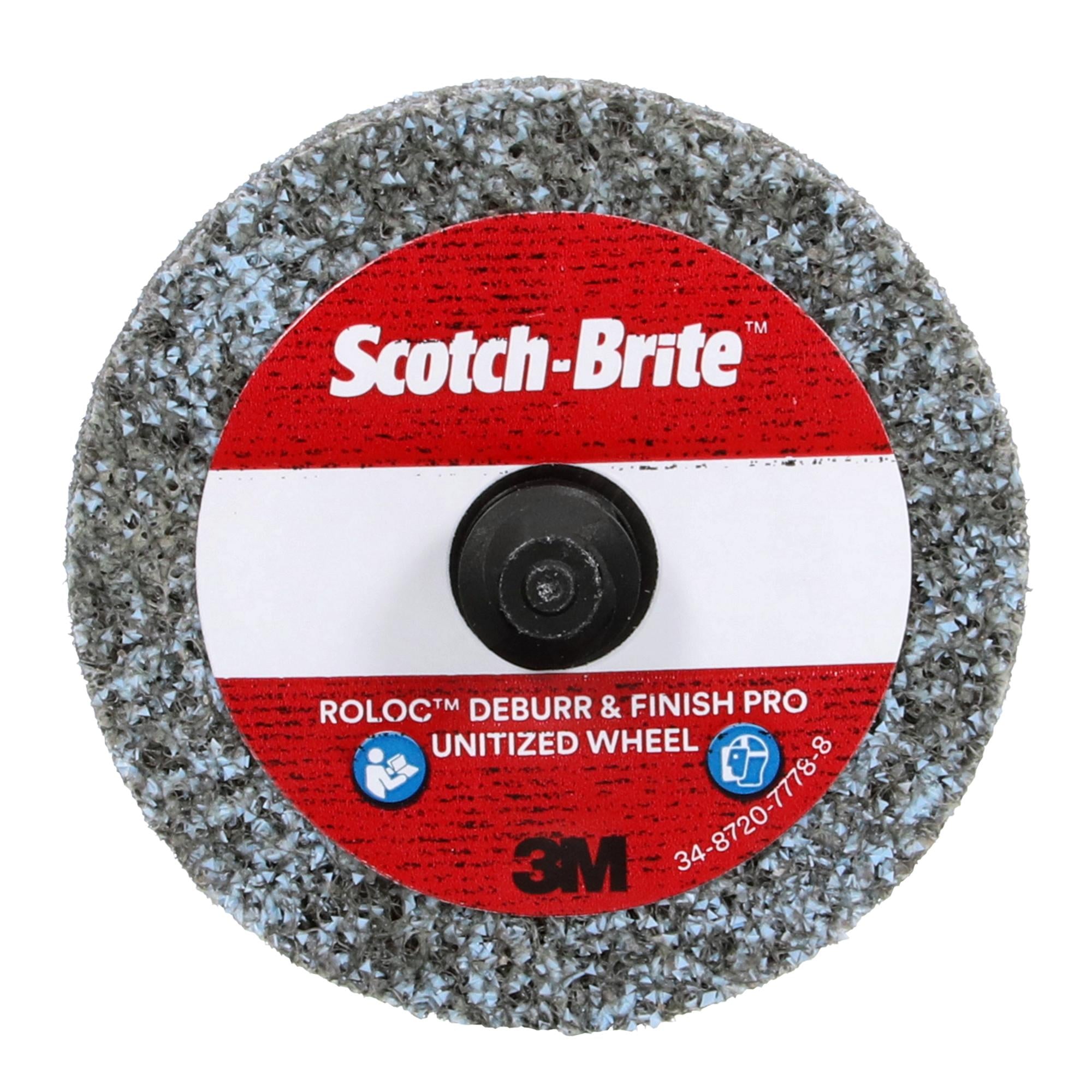 Scotch-Brite Roloc Deburr & Finish PRO Unitized Wheel, DP-UR, 6C Mediu ...