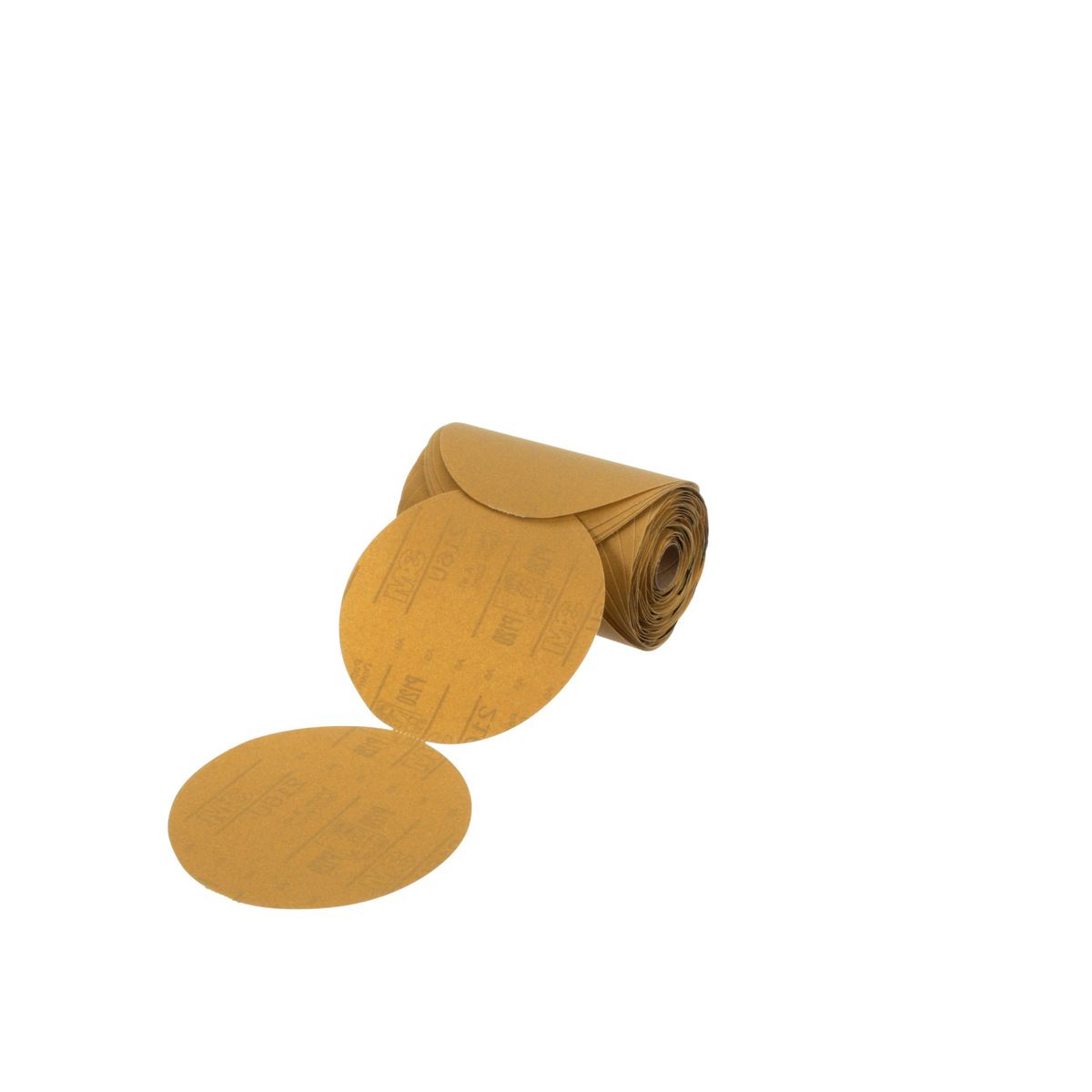 3M Stikit Gold Paper Disc Roll 216U, P120 A-weight, 6 in x NH, Die 600 ...