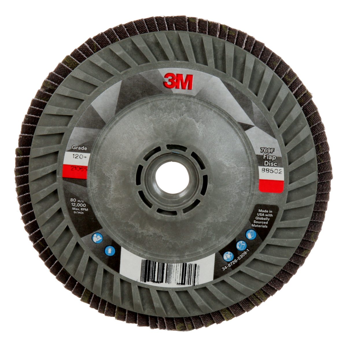 3M Flap Disc 769F, 120+, T27 Quick Change, 5 in x 5/8 in-11 – Haus of Tools