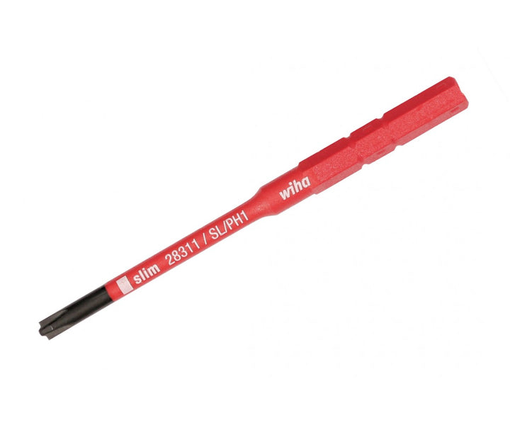 Wiha Tools 28338 6mm x 75mm Insulated Slim Hex Torque Screwdriver Blad ...