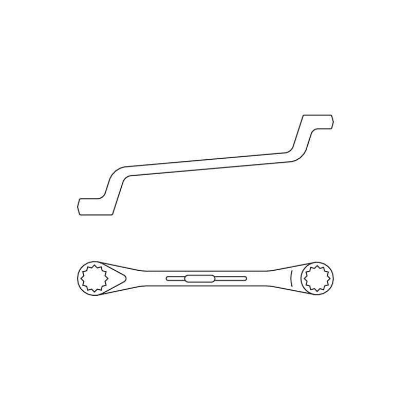 Gedore 6018020 Double ended ring spanner offset 21x23 mm – Haus of Tools