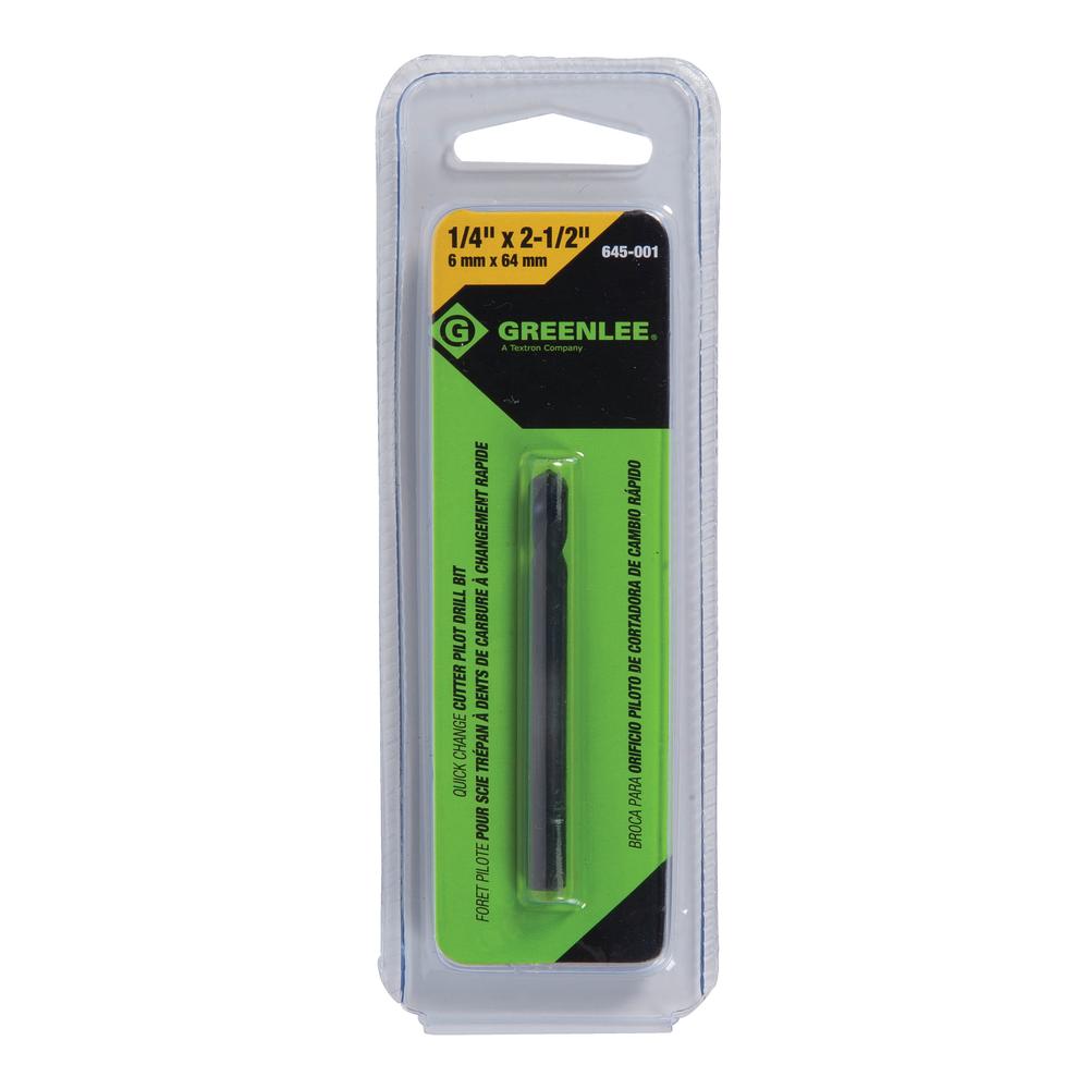 Greenlee 645-001 Pilot Drill Bit, 1/4" – Haus of Tools