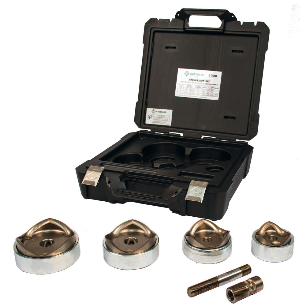 Greenlee 7308 Slug Splitter® SC Knockout Punch Kit (2-1/2", 3", 3-1/2 ...