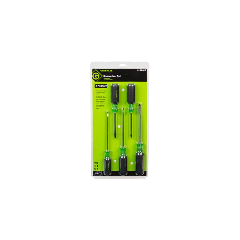 Greenlee 0153-01C 5 Piece Screwdriver Set – Haus of Tools