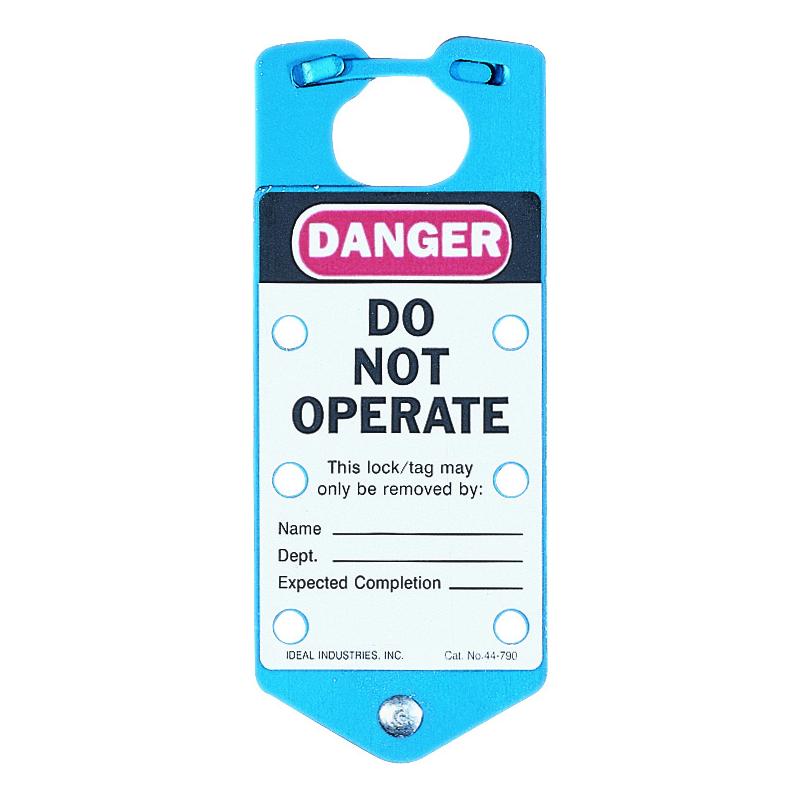 IDEAL 44-790 Safety Lockout Hasp, "Do Not Operate", Blue – Haus of Tools