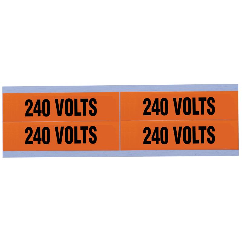 IDEAL 44-358 Voltage & Conduit Marker Card, "240V", Medium – Haus of Tools
